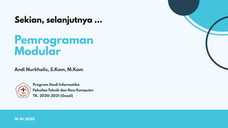 Dasar-Dasar Pemrograman - 7 Array | PPT