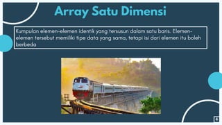 Dasar-Dasar Pemrograman - 7 Array | PPT