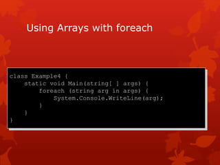 Module 7 : Arrays | PPTX