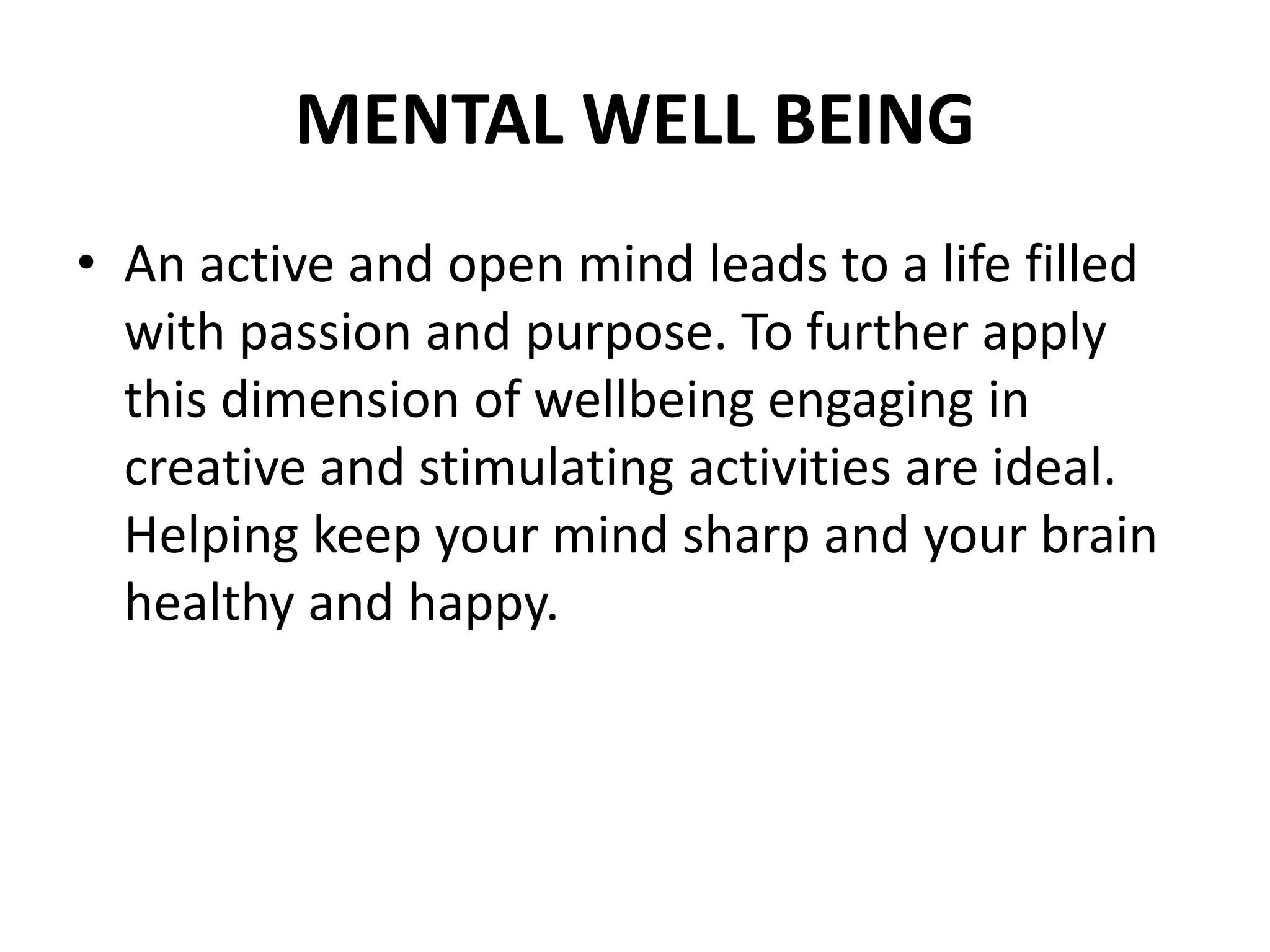 7 ASPECTS OF WELL BEING.pptx | Wellness | Healthy Living