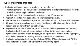 Asphalt and Asphalt Mixtures Asphalt and Asphalt Mixtures | PDF