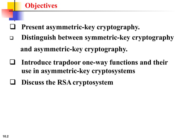 Asymmetric Cryptography.pptx | Information and Network Security | Computing