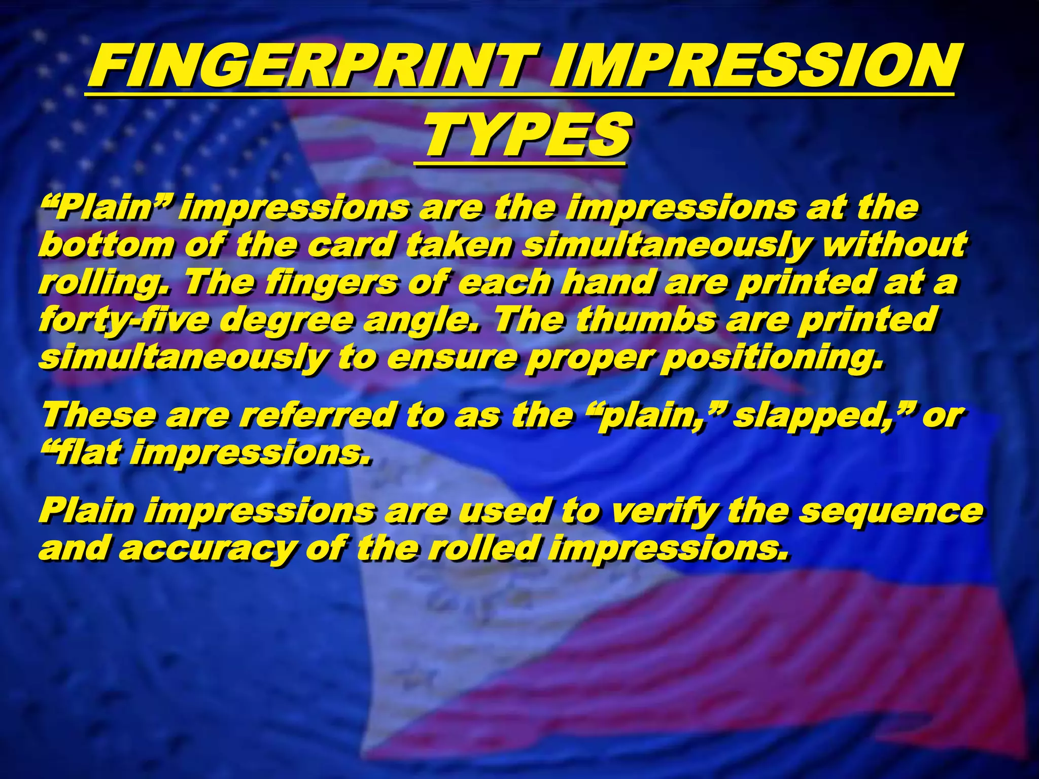 Taking Legible Fingerprints | PPTX