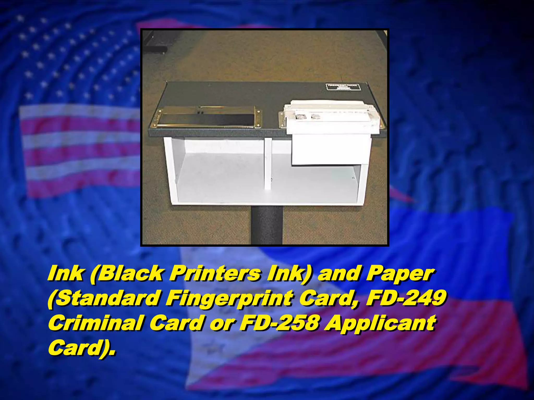 Taking Legible Fingerprints | PPTX