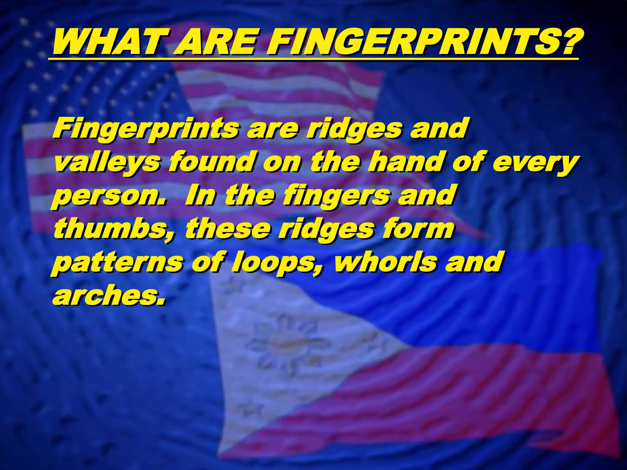 Taking Legible Fingerprints | PPTX