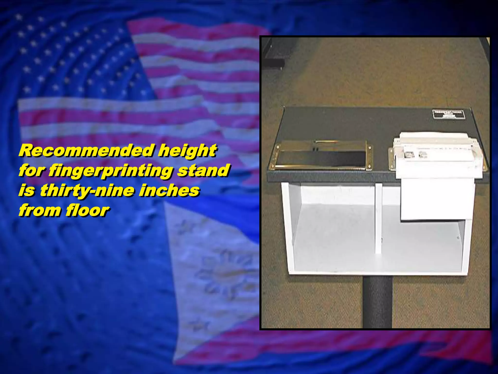 Taking Legible Fingerprints | PPTX