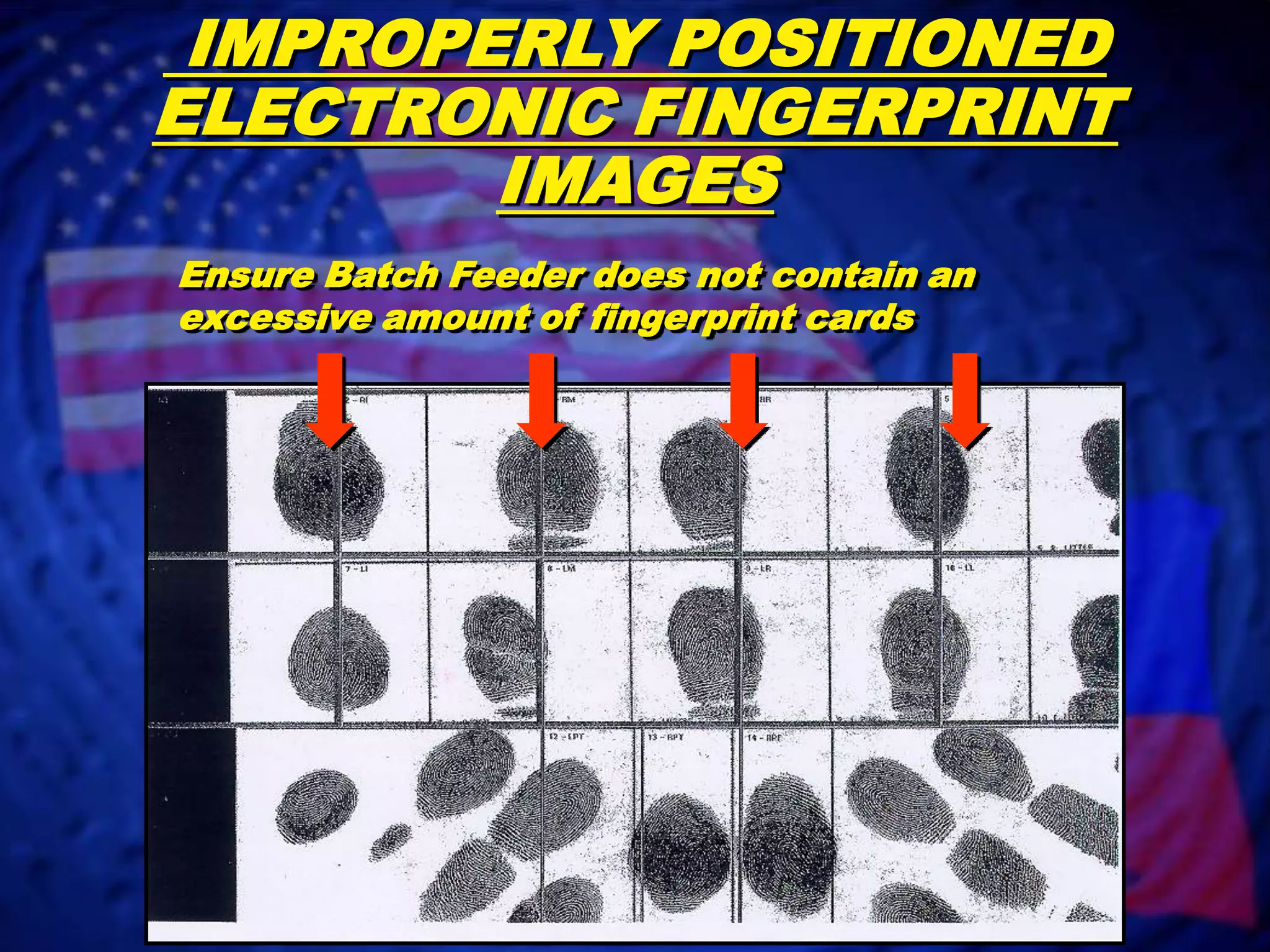 Taking Legible Fingerprints | PPTX