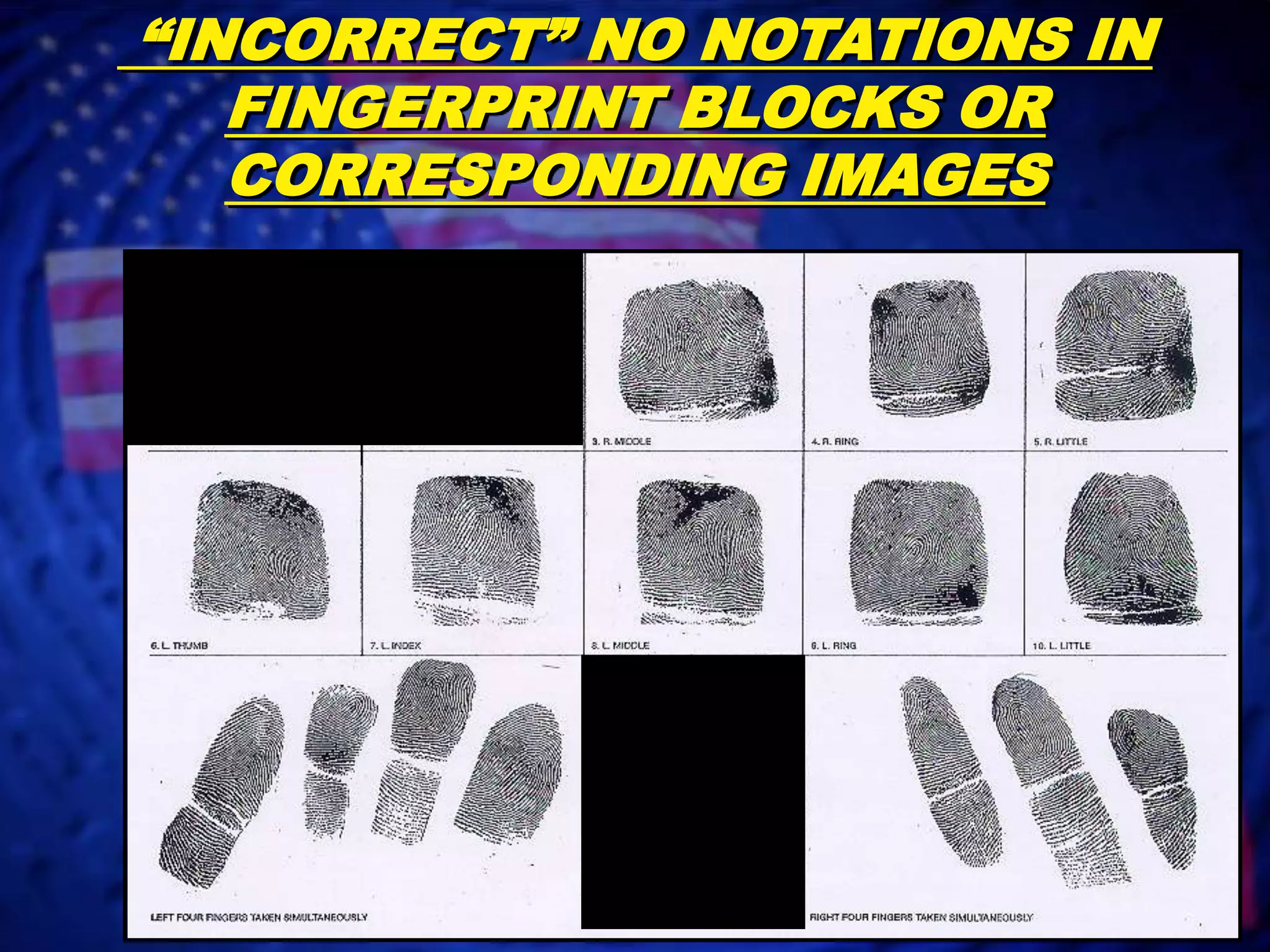 Taking Legible Fingerprints | PPTX