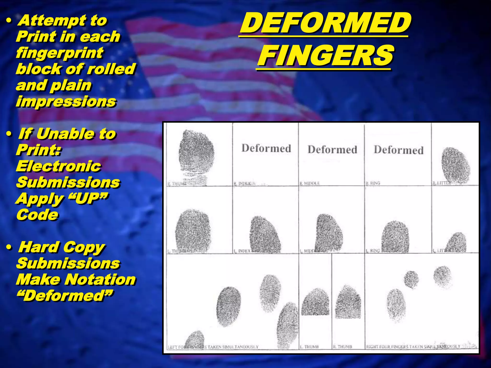 Taking Legible Fingerprints | PPTX