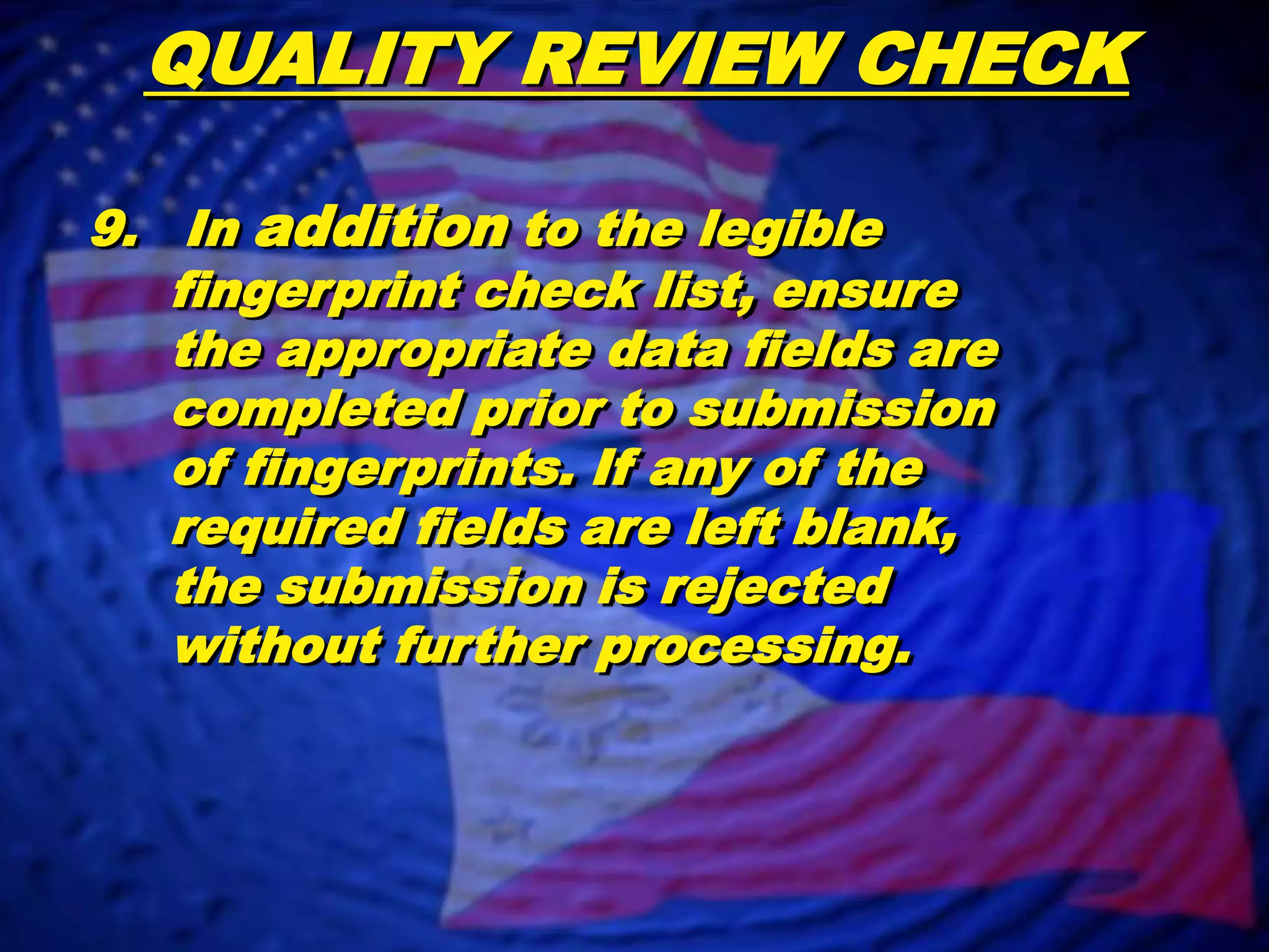 Taking Legible Fingerprints | PPTX