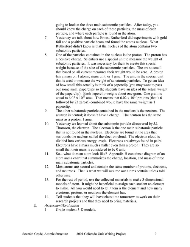7 atomicstructure uwp | PDF | Chemistry | Science