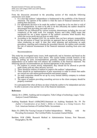 7 auditors independence --82-98 | PDF