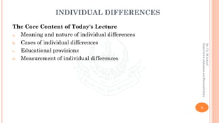 INDIVIDUAL DIFFERENCES | PDF