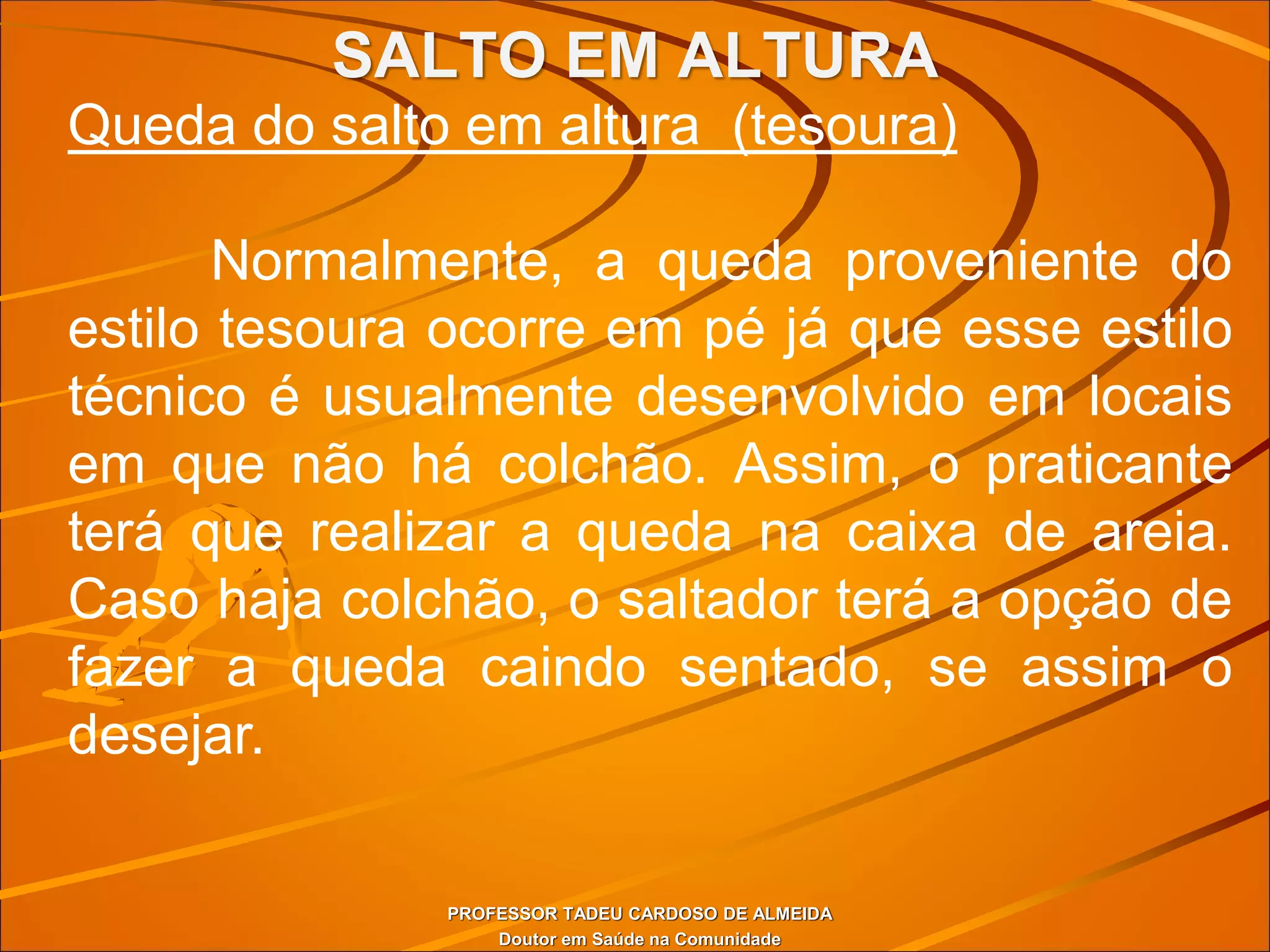 7º aula atletismo salto em altura | PDF | Participant Sports | Fitness ...