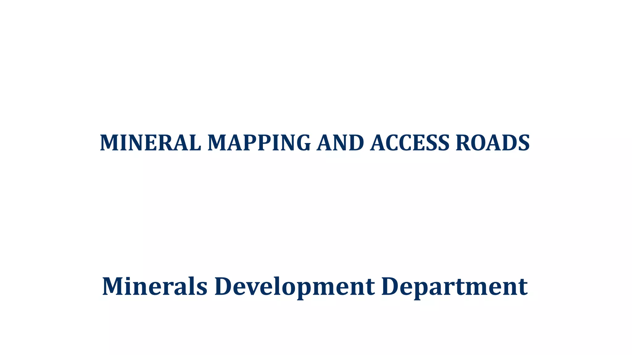 Mineral mapping | PPT