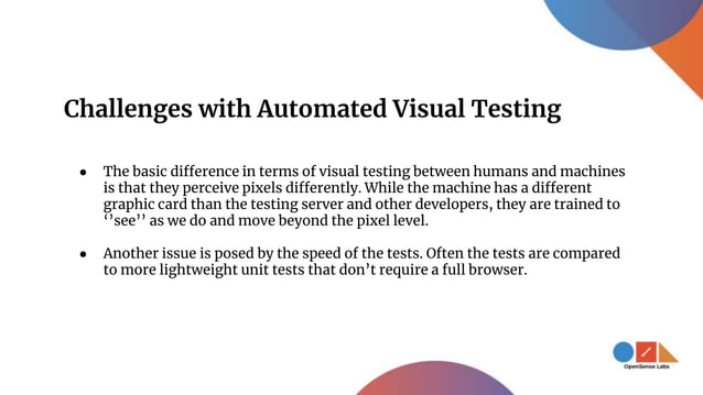 7 automated visual testing tools for you | PPT