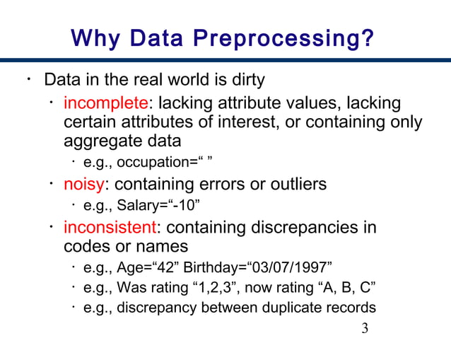 Data preprocessing | PPT