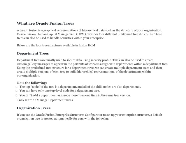 Oracle Fusion Trees | PDF