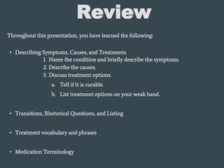 7b. Discussing Health Conditions - Describing Symptoms, Causes, and ...