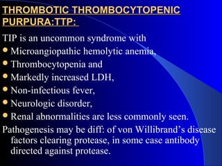 7b..bleeding disorder | PPT