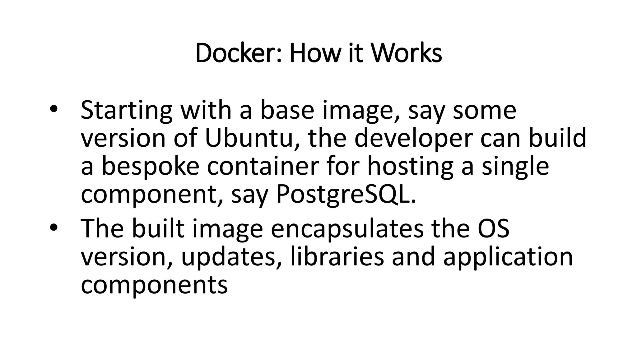 Containers and Docker | PPTX