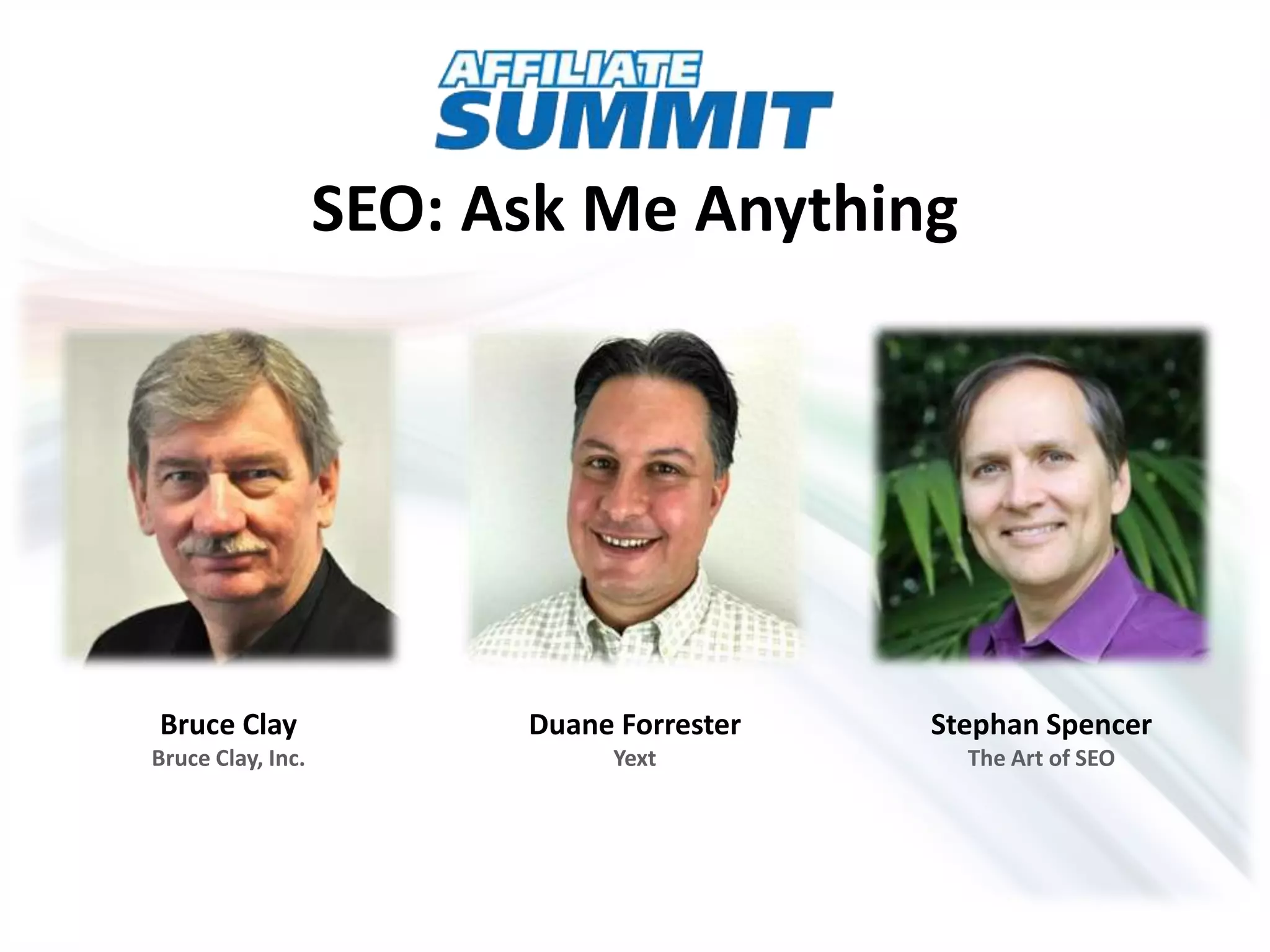 SEO: Ask Me Anything | PPTX
