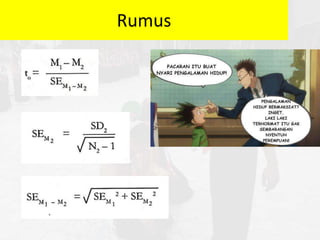 teknik analisis komparasi sampel besar | PPTX