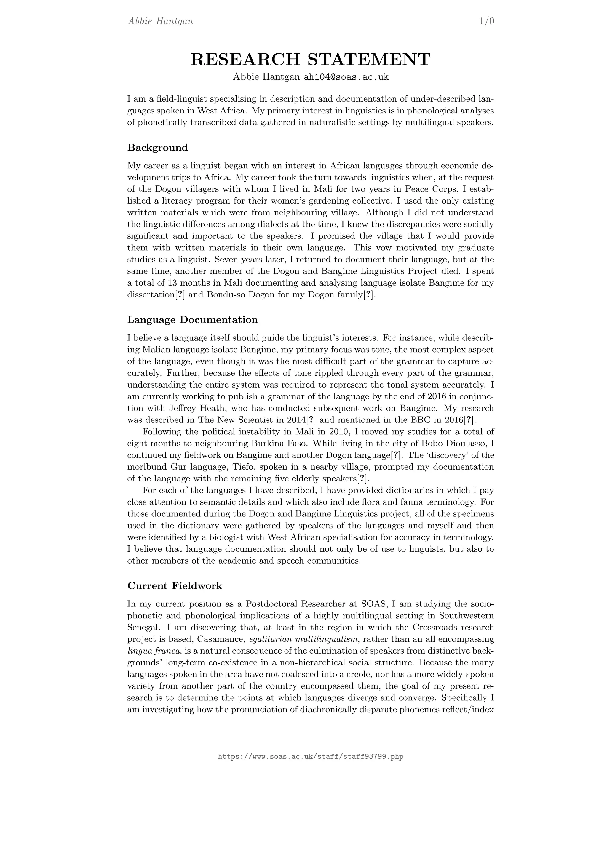 ResearchStatement2016 | PDF