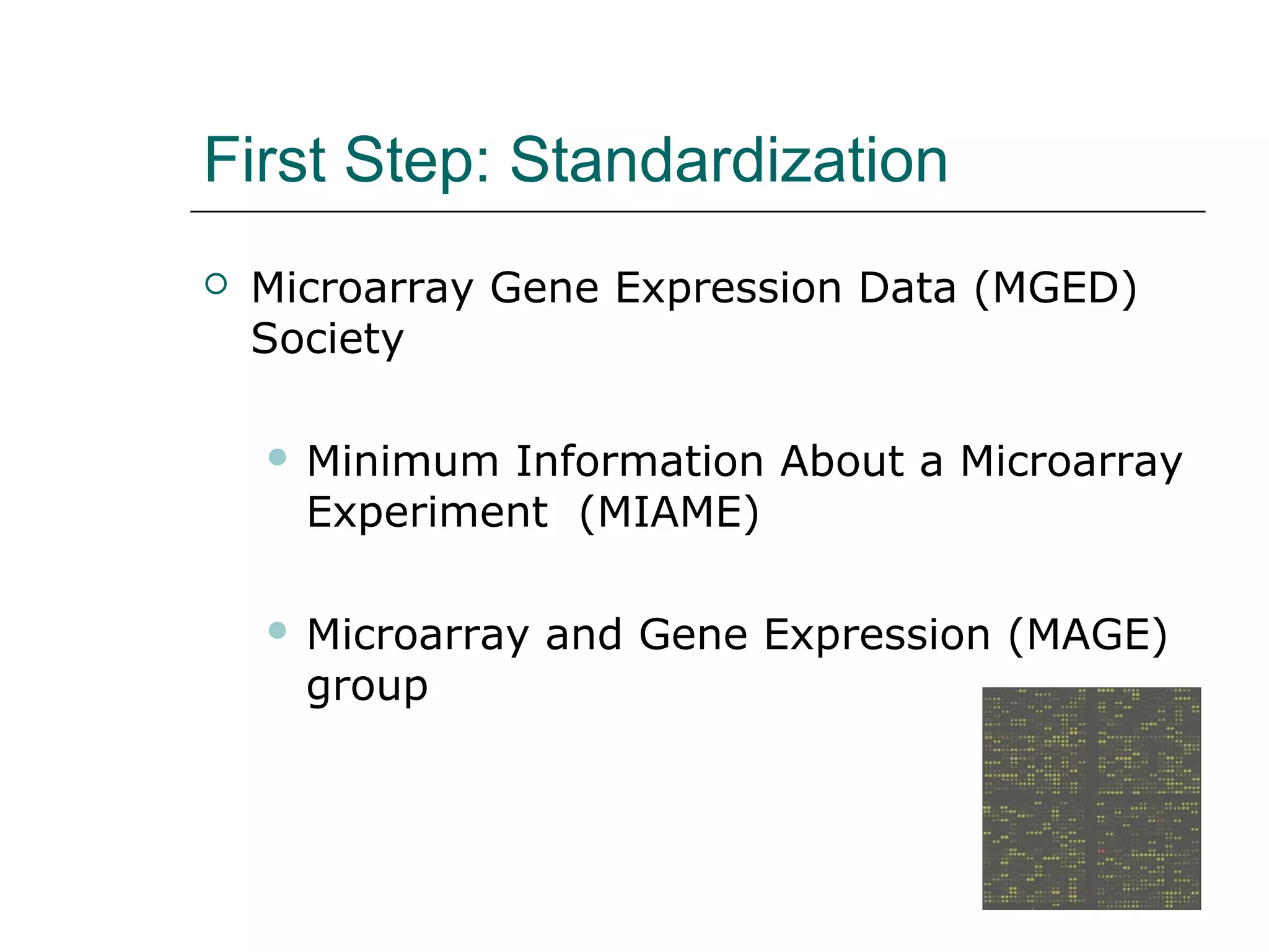 Microarray DB Integration | PPT