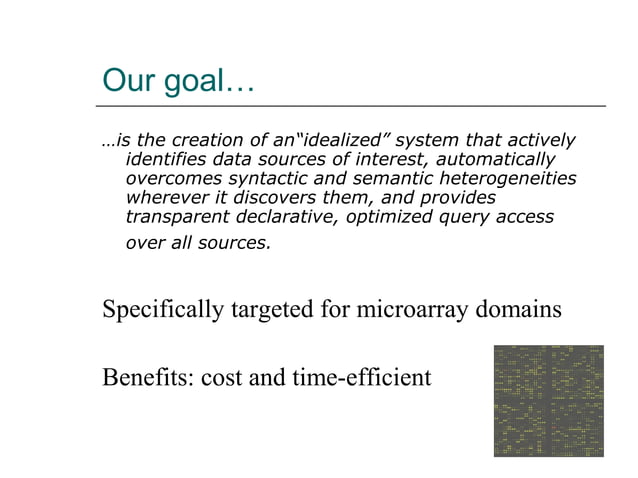 Microarray DB Integration | PPT