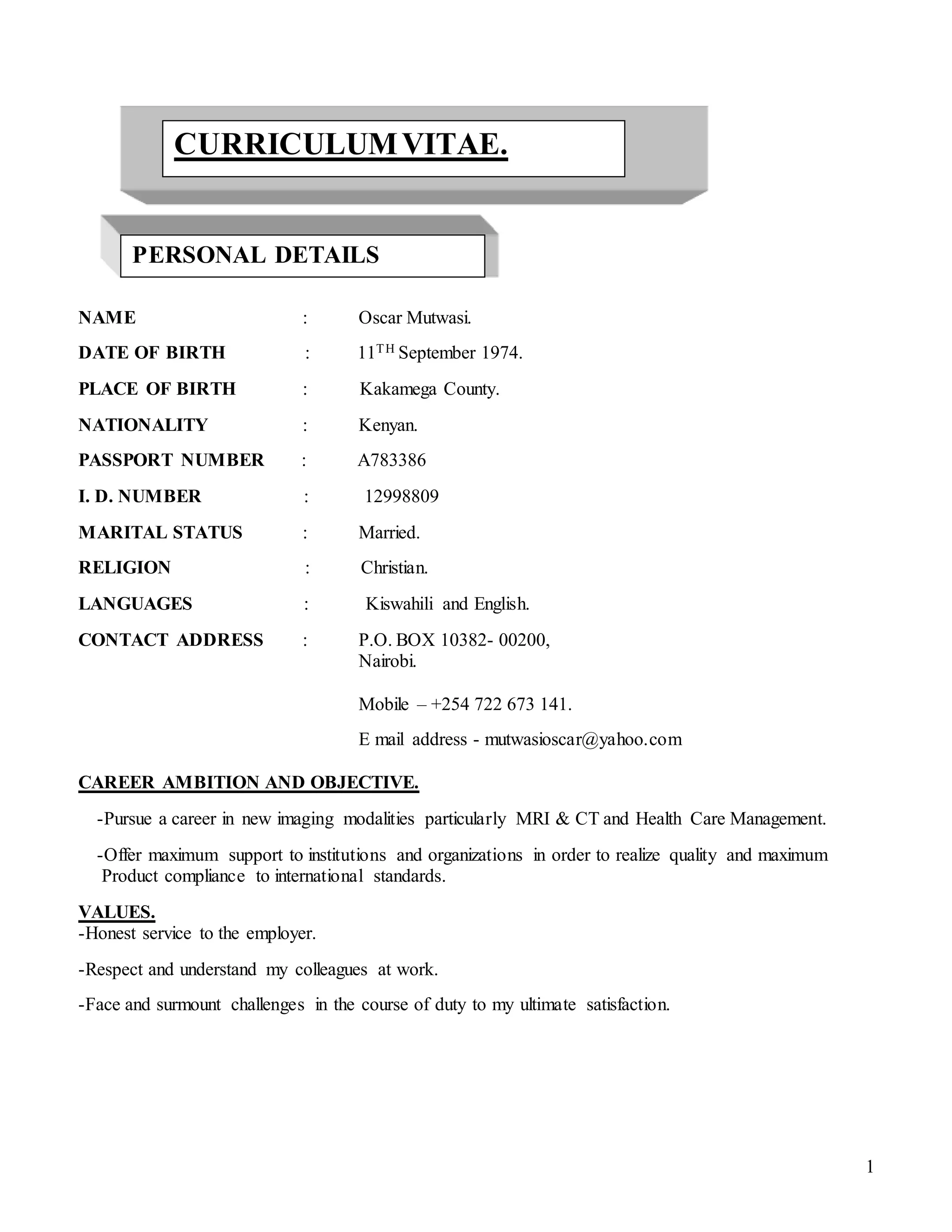 CV OSCAR Amended new 3 (2) (2) | PDF