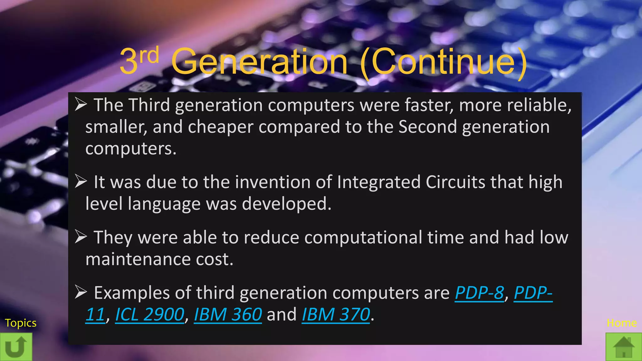 The History and Generation of Computers | PPTX