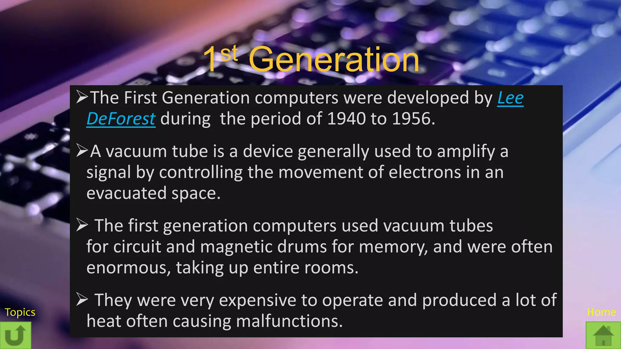 The History and Generation of Computers | PPTX