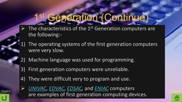 The History and Generation of Computers | PPTX