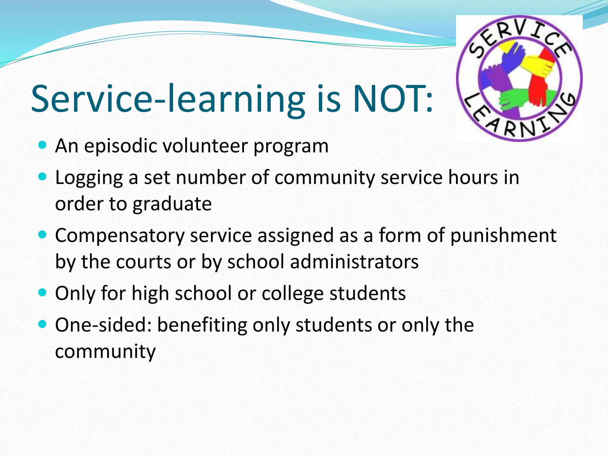 Service Learning Power Point | PPTX