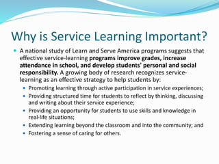 Service Learning Power Point | PPTX