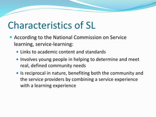 Service Learning Power Point | PPTX