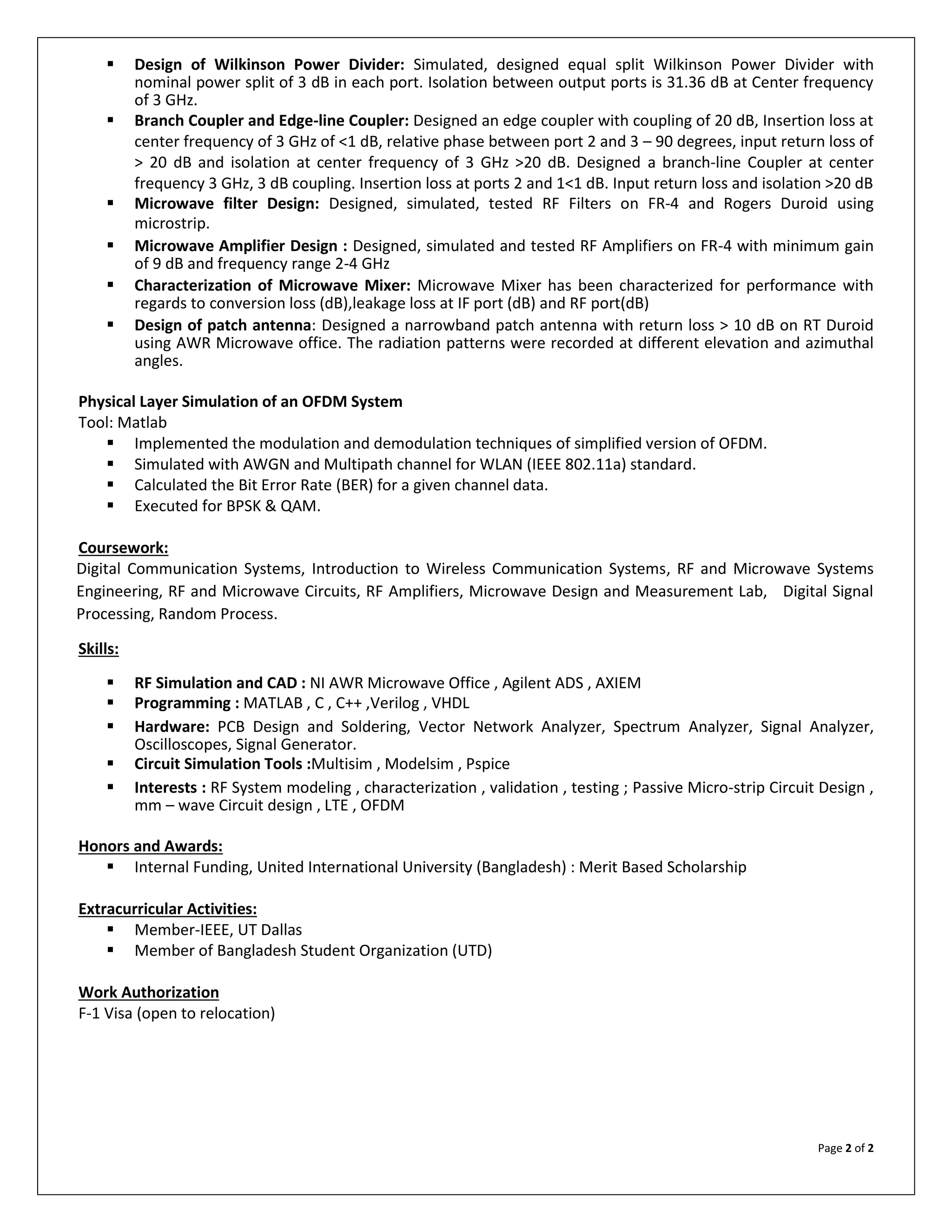 Jannatul Ferdous_2_resume | PDF | Digital Audio | Computer Software and Applications