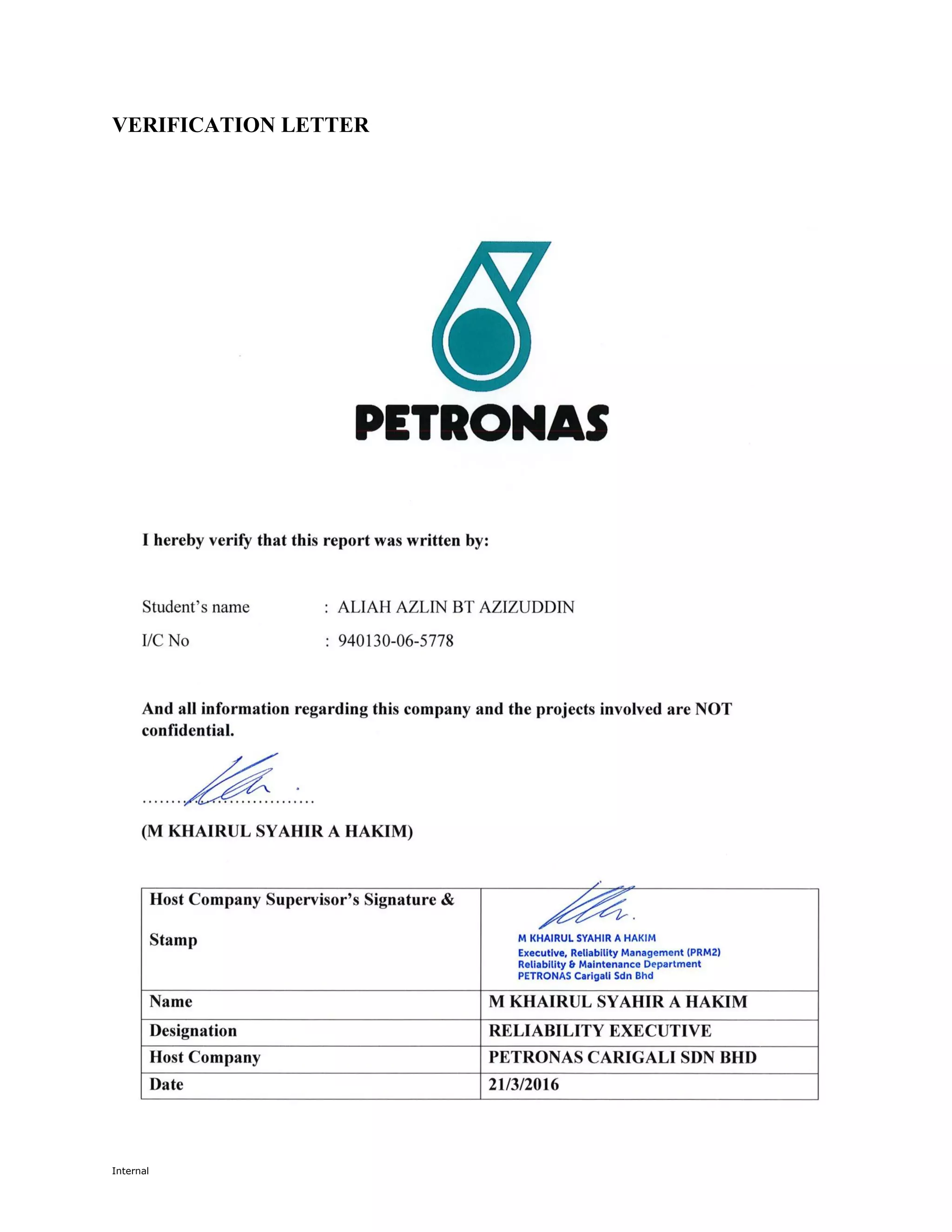 2. Host Company Verification Statement | PDF