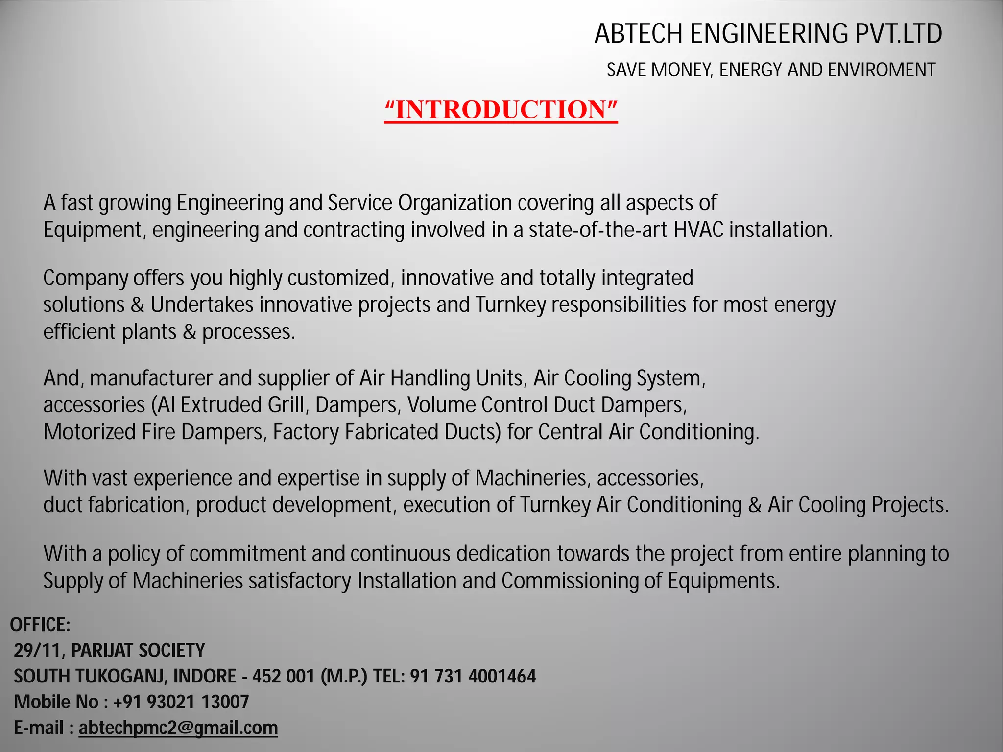 final profile of Abtech | PPT