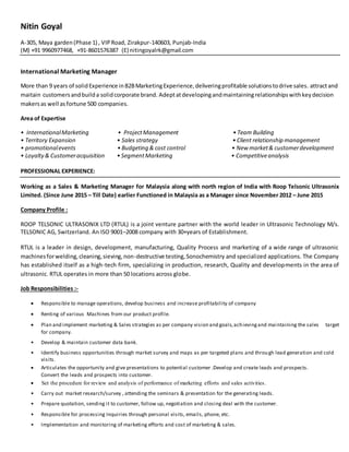 Nitin Goyal CV | DOCX