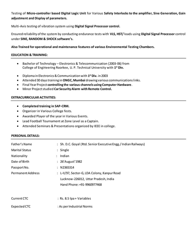 Nitin Goyal CV | DOCX