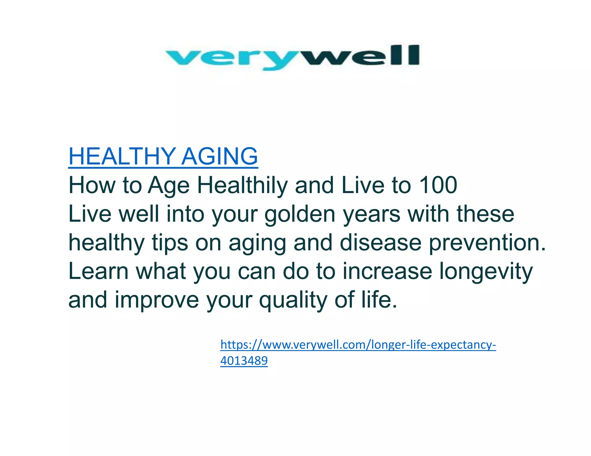 Biological theories of aging | PPTX