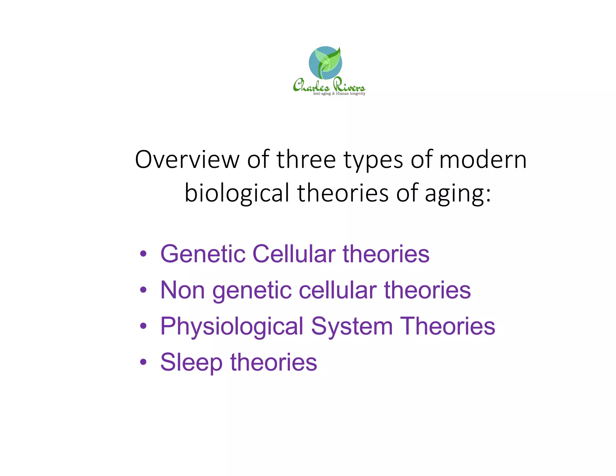 Biological theories of aging | PPTX