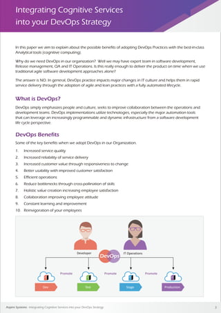 integrating-cognitive-services-into-your-devops-strategy | PDF | Web Development | Internet