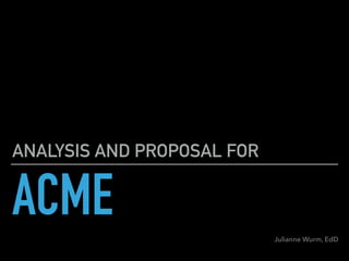 ACME Final to share | PDF | Business Administration | Business