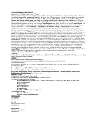 Eric W. Markley 2015 Resume | PDF