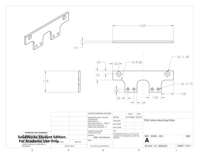 D. First Prototype Engineering Drawings, Pictures, and Improvements | PPT