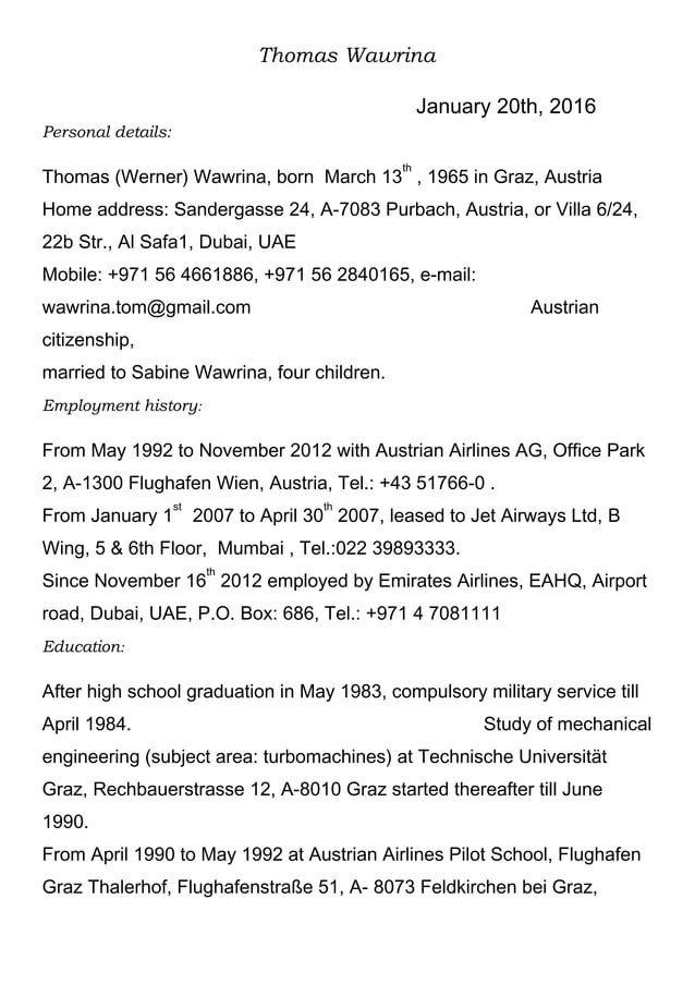 CV Thomas Wawrina | DOC