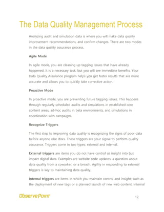 ObservePoint Best Practices | PDF
